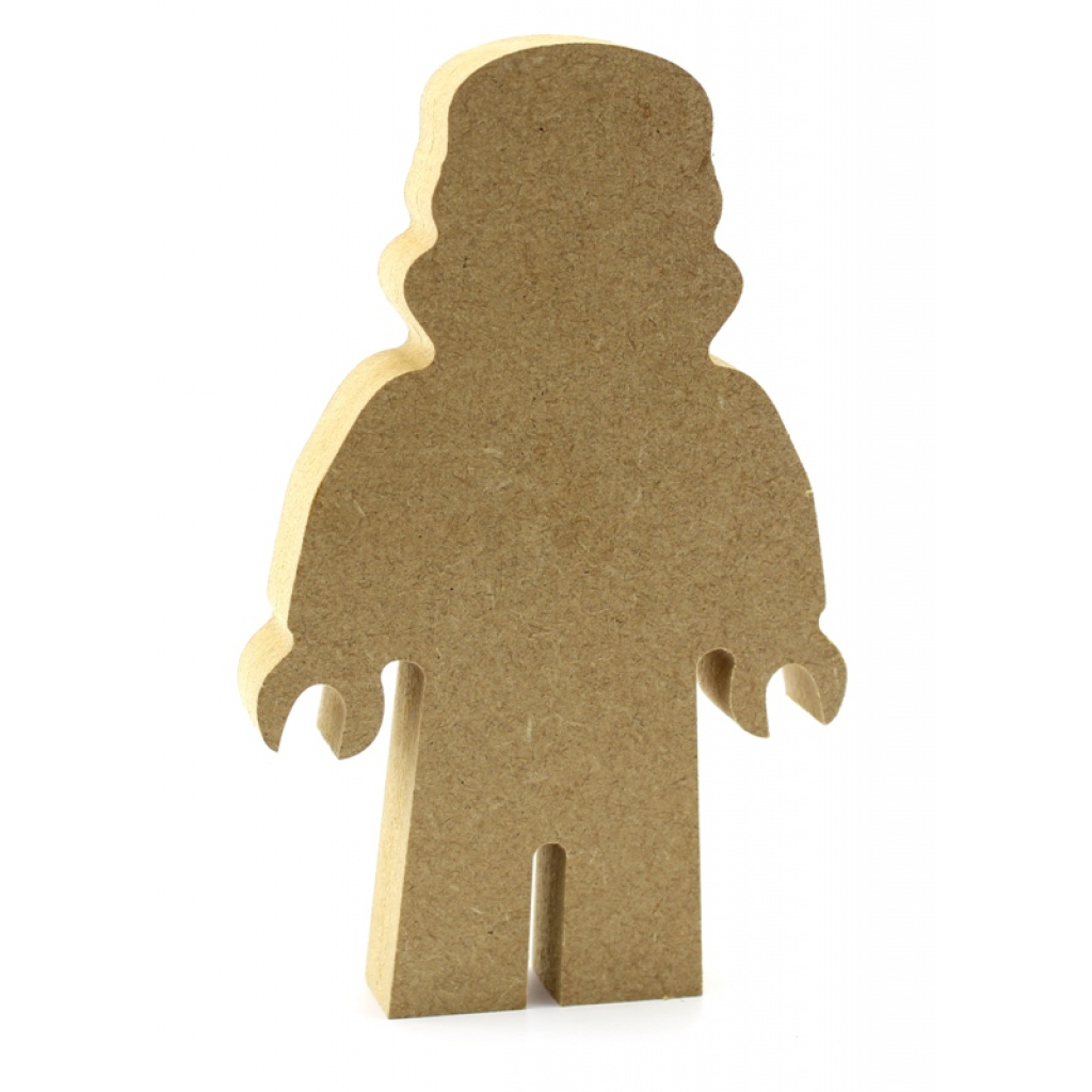 Construction Brick Man With Trooper Helmet - Lorna Jayne Craft Shapes