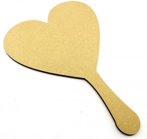 Heart Shaped Paddle - Ideal Wedding Sign Mdf - Lorna Jayne