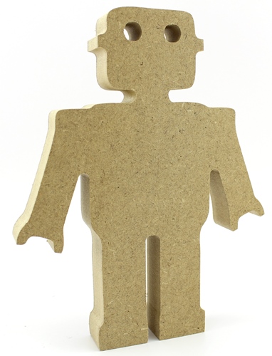 18mm MDF Freestanding Robot Shape - Lorna Jayne
