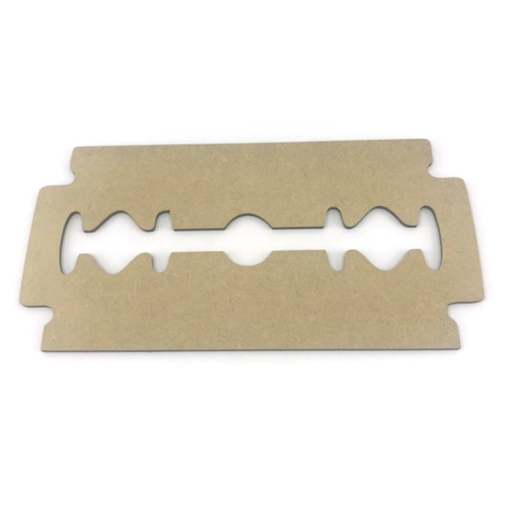 Razor Blade -Peaky Blinders Inspired MDF Plaque - Lorna Jayne Craft Shapes